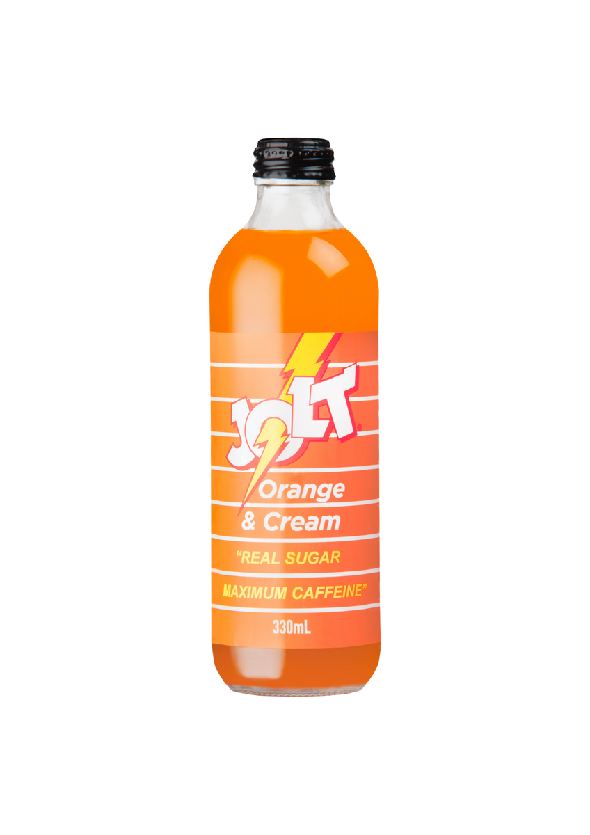 Jolt High Caffeine Orange & Cream 12 x 330ml Glass – Ballard Brands Pty Ltd